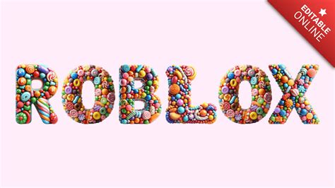Roblox Candy Font Typeface Text Effect Generator