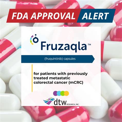 Dtw Research Inc On Linkedin Fdaapprovalalert Fruzaqla Approved Mcrc Biomarker Takeda