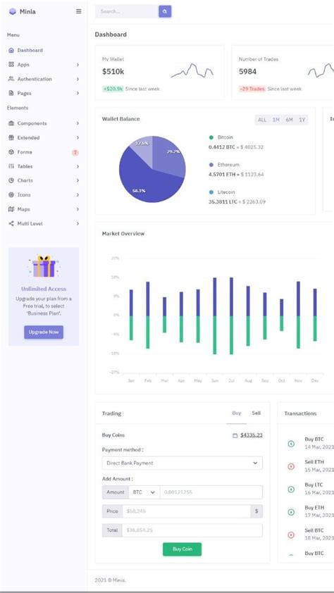 Minia React Admin Dashboard Template