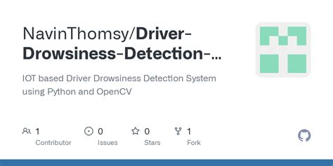 GitHub NavinThomsy Driver Drowsiness Detection System IOT Based Driver Drowsiness Detection