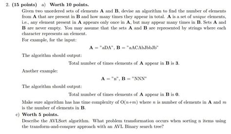 Solved 2 15 Points A Worth 10 Points Given Two