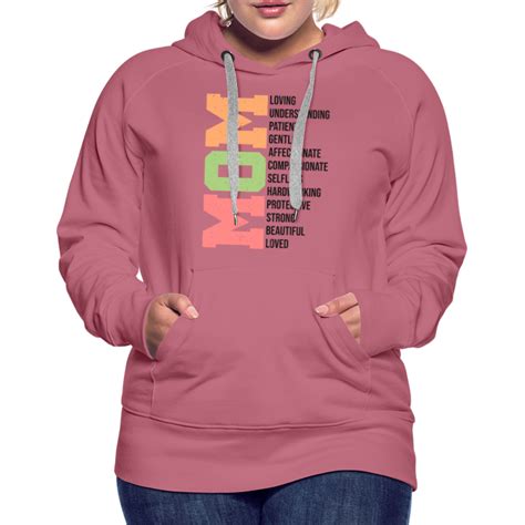 Mom Womens Premium Hoodie Heartfelt Tribute Comphies Graphic Tees