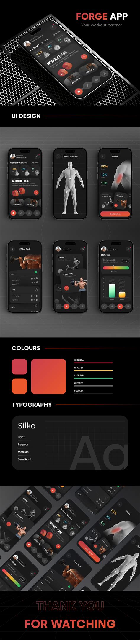 Forge App Your Workout Partner Behance
