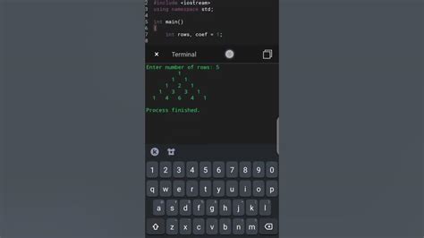 pascal triangle code in c print pascal triangle in c cpp
