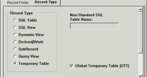 Javiers Peoplesoft Blog Using Global Temporary Tables In Application