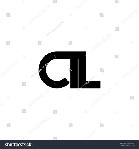 Ctl Letter Original Monogram Logo Design เวกเตอร์สต็อก ปลอดค่า