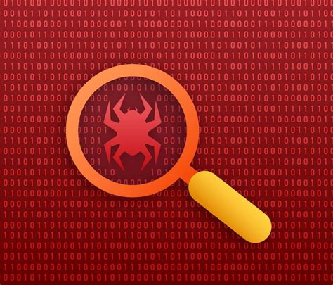 Premium Vector Search Find Bugs And Virus Magnifying Glass Scanning Antivirus Protection
