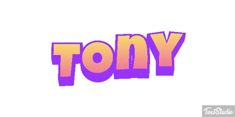 Tony Name Animated  Logo Designs