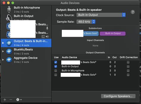 Macos Unable To Use Audio Midi Setup To Use Two Audio Outputs Ask Different