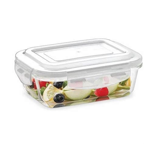 Borosil Klip N Store Rectangular Glass Container For Spice Storage At