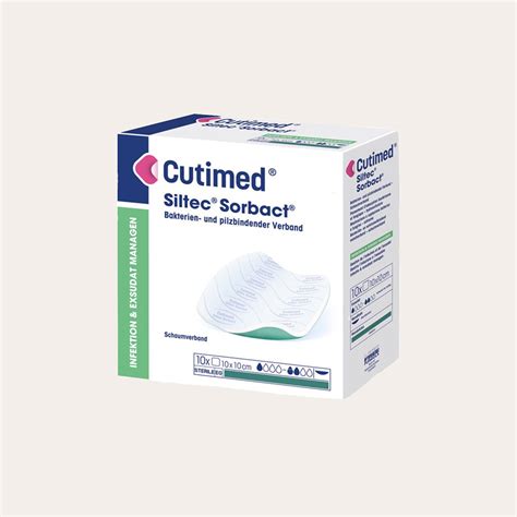 10 Pack Skumförband Cutimed Siltec 10x10cm Sorbact Hööks