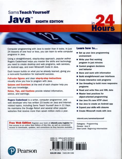 Sams Teach Yourself Java In Hours Eighth Edition