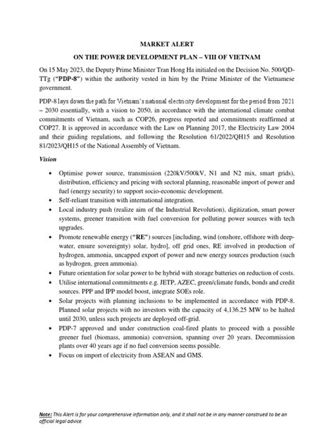 Market Alert On Pdp 8 Of Vietnam 1684415169 Pdf