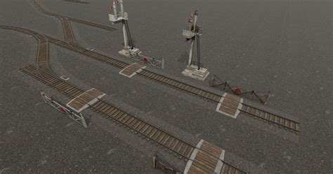 Modular Train Tracks And Signal Crossing