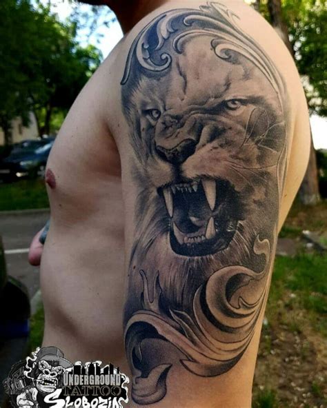 Roaring Lion Tattoo Sketch