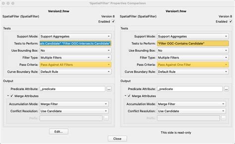 Using FME S Comparison Tool FME Support Center