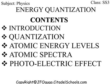 Energy Quantizationppt