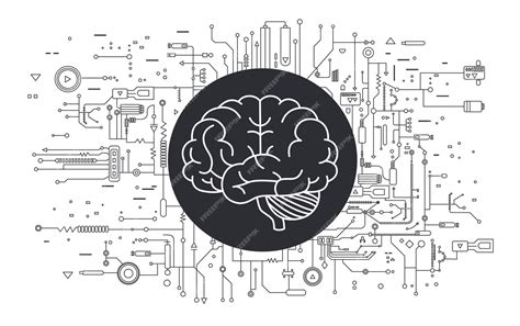 premium vector artificial intelligence brain concept of artificial