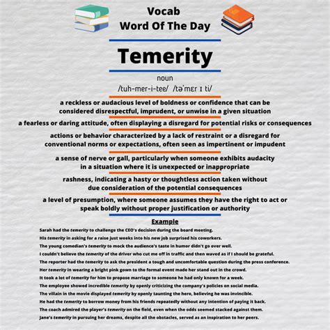 Temerity Rvocabwordoftheday