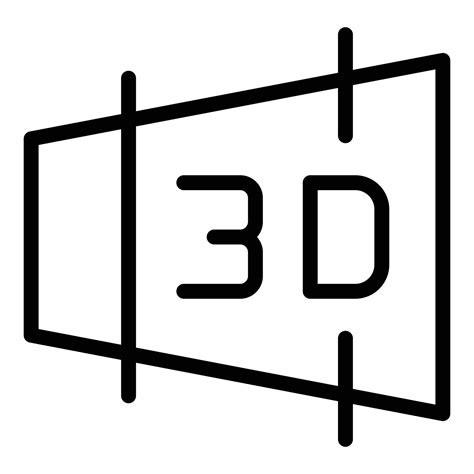 3d Interface Icon Outline Style 15912879 Vector Art At Vecteezy