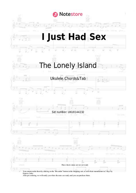 I Just Had Sex Ukulele Sheet Music The Lonely Island Akon In Note