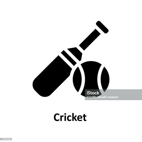 크리켓 벡터 솔리드 아이콘입니다 간단한 스톡 일러스트 스톡 Championship에 대한 스톡 벡터 아트 및 기타 이미지