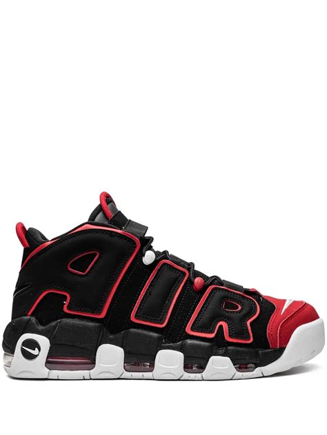 Nike Air More Uptempo 96 Blackblack University Red Fd0274 001 Mens