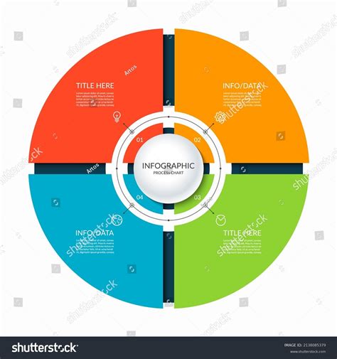 878 Circle Design Divided Four Parts Images Stock Photos 3D Objects