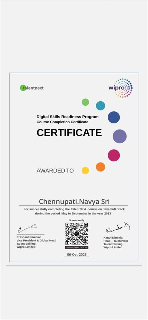 Navya Sri Chennupati On Linkedin Wipro Wiprotalentnext Pbl