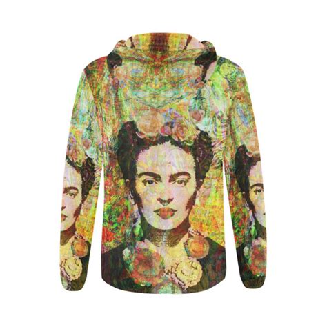 Freda In Bloom All Over Print Full Zip Hoodie For Women Model H14