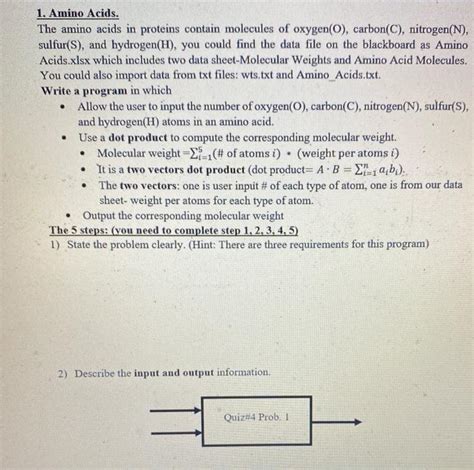 Solved 1 Amino Acids The Amino Acids In Proteins Contain