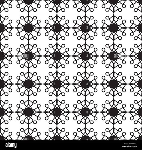 Vector Seamless Pattern Black And White Repeating Swirl Pattern Stock Vector Image And Art Alamy