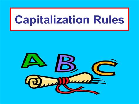 Fourth Grade Grammar Capitalization Rules Worksheets Library