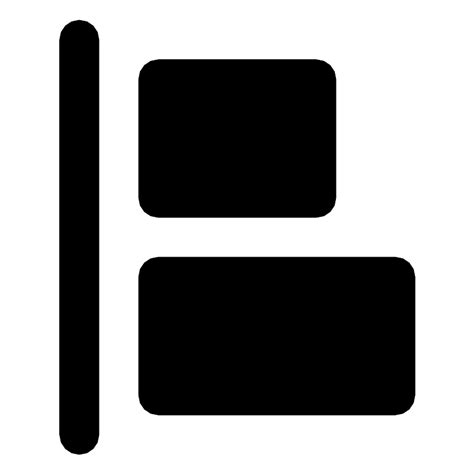 Align Object Left Solid Vector SVG Icon - SVG Repo