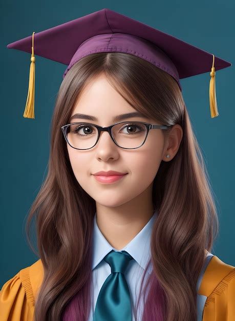 Premium Ai Image A Graduate Beautiful Girl Ai Generated