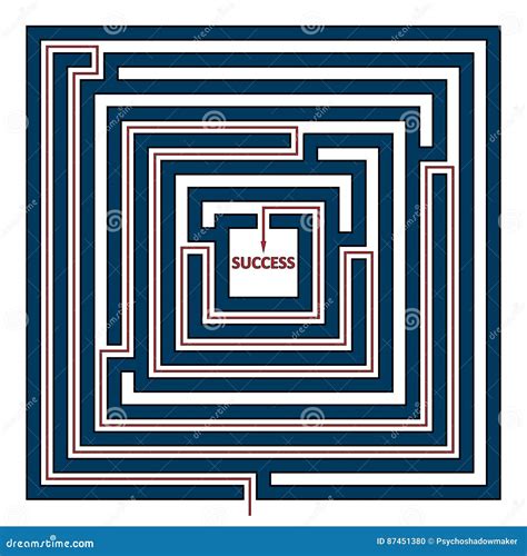 Square Labyrinth Stock Vector Illustration Of Labyrinth 87451380 Square Labyrinth Stock Vector Illustration Of Labyrinth 87451380