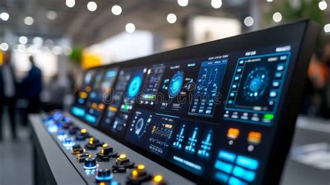 Within An Industrial Manufacturing Plant A Modern Control Panel