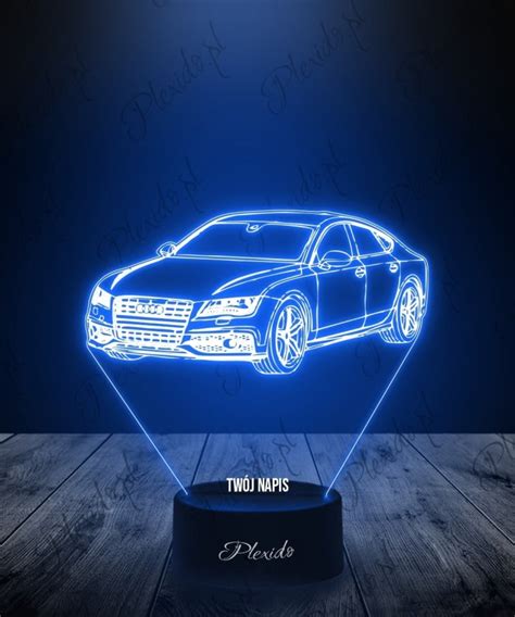 Lampka Led 3d Plexido Samochód Audi Rs7 Plexidopl