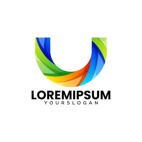 Premium Vector Colorful Letter U Gradient Icon Logo Design