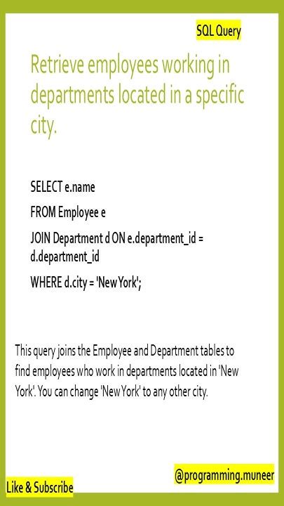 Sqlquery 20 Sqlinterviewquestionsandanswers Shorts Youtube
