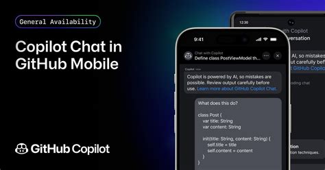 Github Copilot Chat In Github Mobile Is Now Generally Available 🥳 You