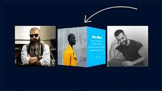 CSS Profile Card D Hover Animation
