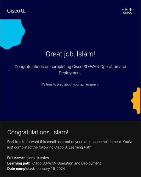 Cisco Sdwan Ciscopartner Islam Hussien