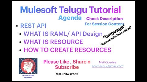 Part1 Session21mulesoft Telugu Tutorialmulesoft Ramlhow To Design Your Apirest Api Schema