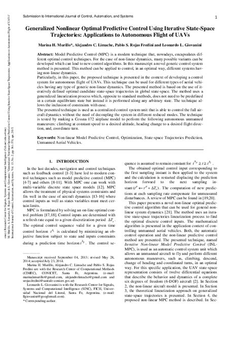 pdf generalized nonlinear optimal predictive control using iterative