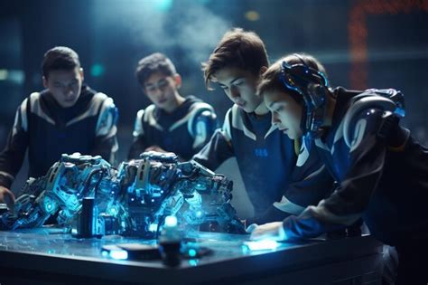 Premium Photo High Babe Babes Participating In A Robotics Generative Ai