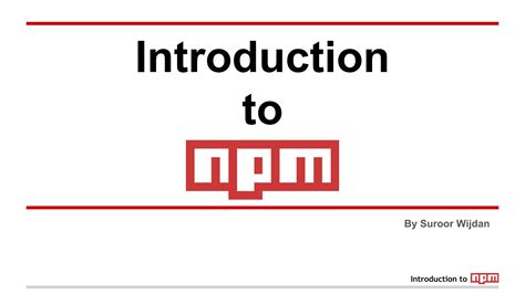 Introduction To NPM And Building CLI Tools With Node Js
