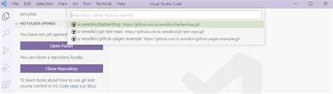 Работа с Git в Visual Studio Code журнал Доктайп