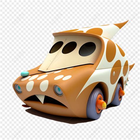 3d 더럽혀진 만화 자동차 스테레오모터입체적인권위 있는 Png 일러스트 무료 다운로드 Lovepik