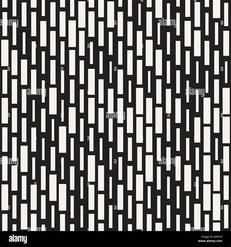 vector seamless black and white irregular dash rectangles grid pattern